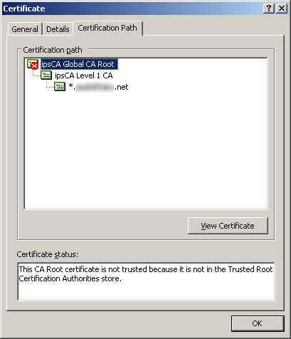 ipsCA Global CA Root |﻿ Windows