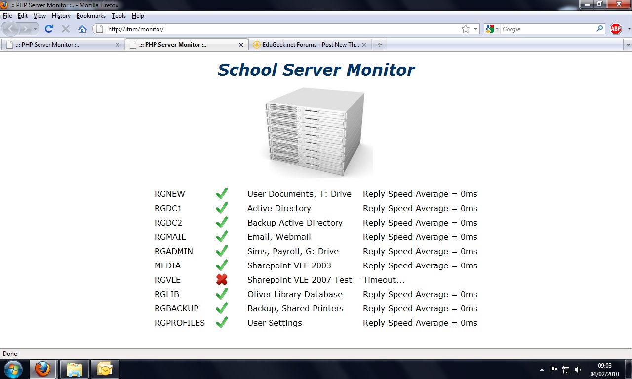 PHP Server Monitor |﻿ Web Development
