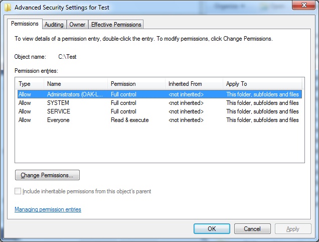 iCacls on Windows 7 (modify permissons for Everyone user on file/folder ...