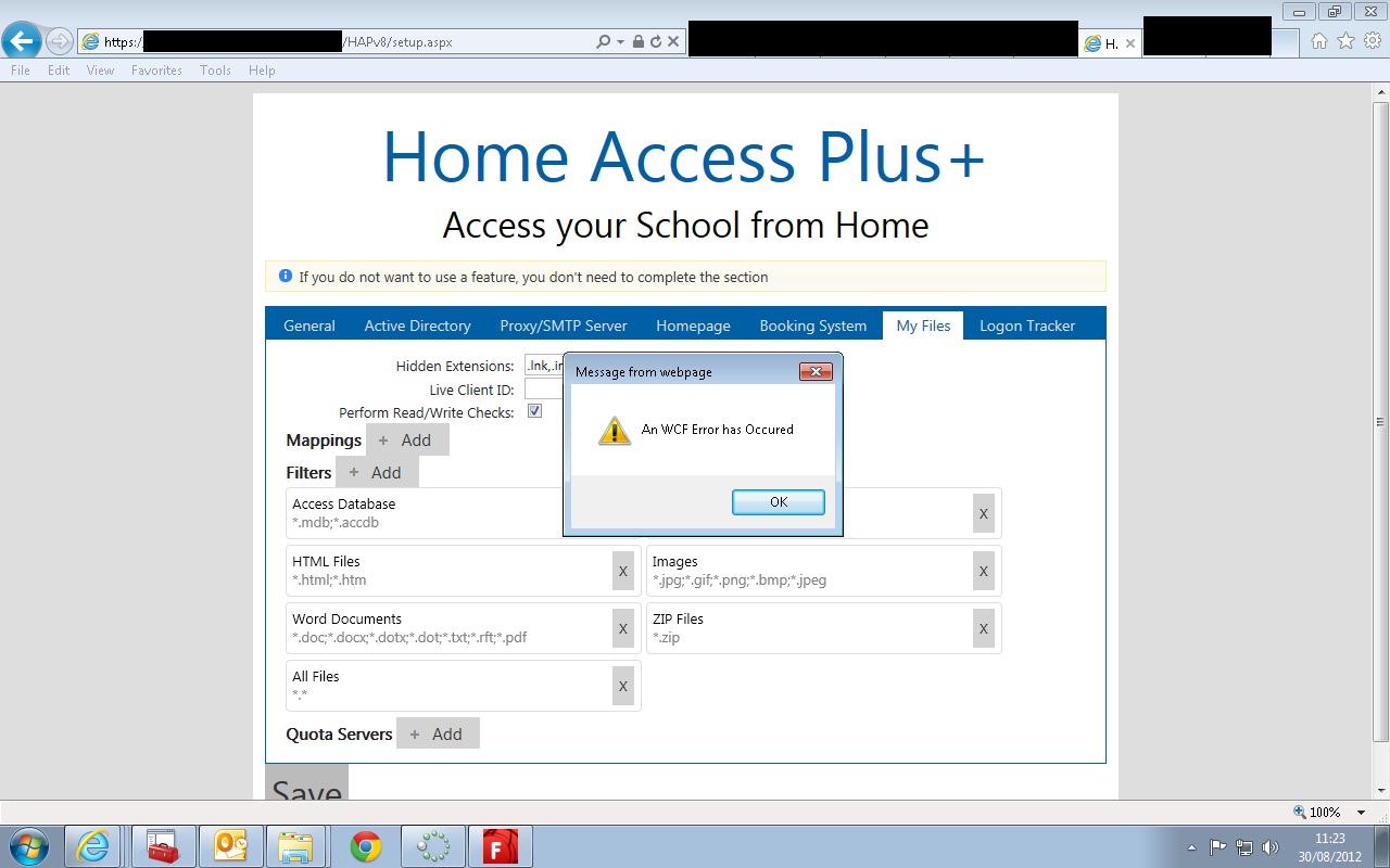 HAP V8 Install A WCF Error occured - Home Access Plus+ - EduGeek.net HAP V8 Install A WCF Error occured - Home Access Plus+ - EduGeek.net