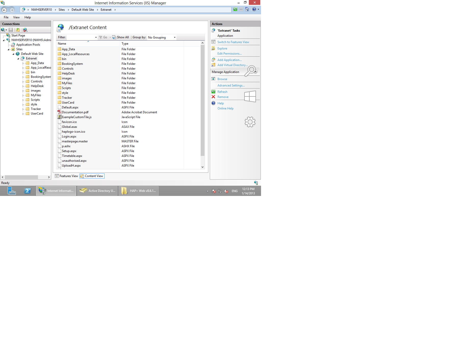 HAP 8.7 on Server 2012 IIS8 - 500.19 Internal Server Error |﻿ Home Access Plus+