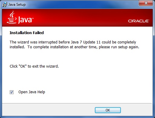 Java Updates MSI installation problem |﻿ Windows 7