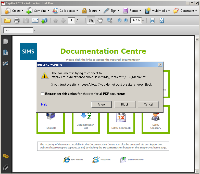 Documentation Won't Load |﻿ MIS Systems