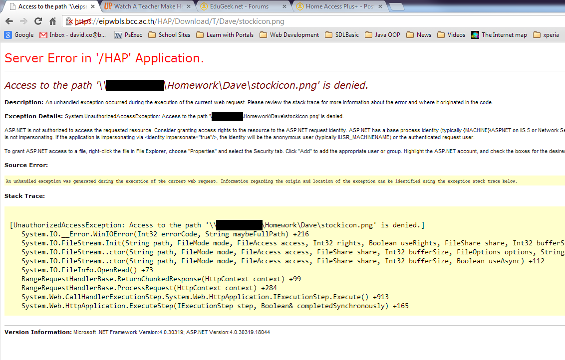 My solution to Homework Submissions - Home Access Plus+ - EduGeek.net