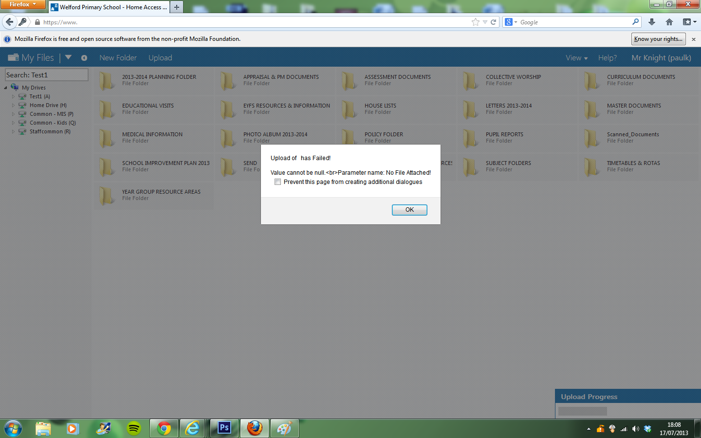 [HAP+ v9.2] Various AJAX glitches with MyFiles |﻿ Home Access Plus+