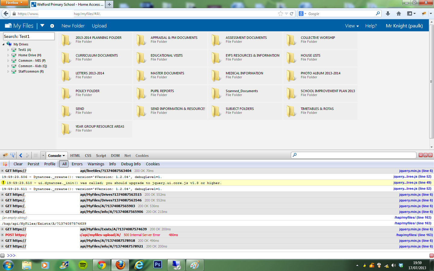 [HAP+ v9.2] Various AJAX glitches with MyFiles |﻿ Home Access Plus+