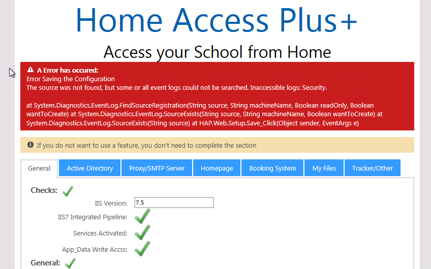 HAP 9 setup error - object reference not set to an instance of an object |﻿ Home Access Plus+