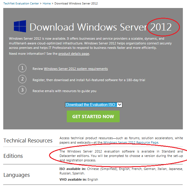 2012 R2 evaluation download - Windows Server 2012 - EduGeek.net