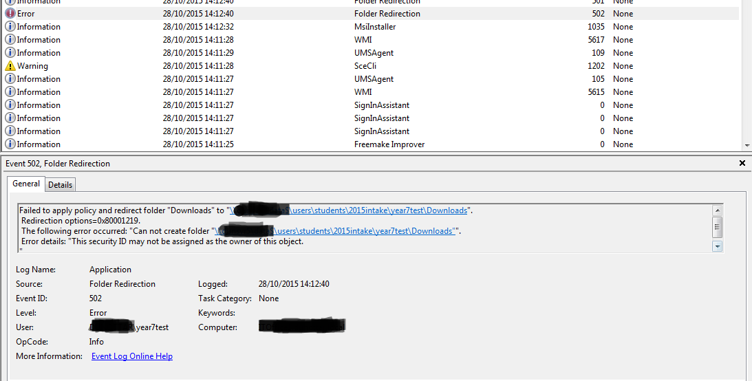 GPO Redirecting Downloads |﻿ Windows 7