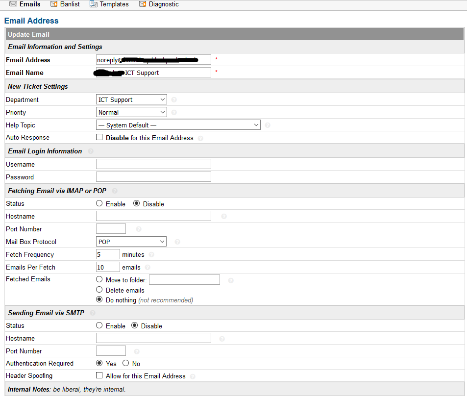 osTicket - Mail setup - Web Development - EduGeek.net
