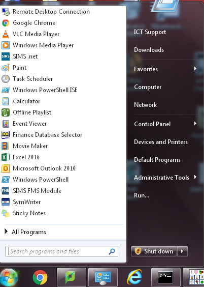 Start menu items missing - Windows 7 - EduGeek.net