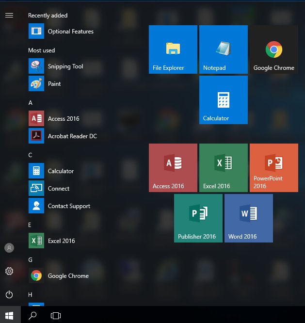 Windows 10 Start Layout Customization |﻿ Windows 10