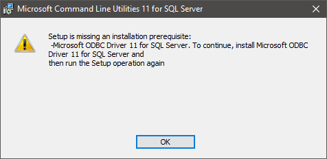 msodbcsql.msi and MsSqlCmdLnUtils.msi Install woes |﻿ Windows 10