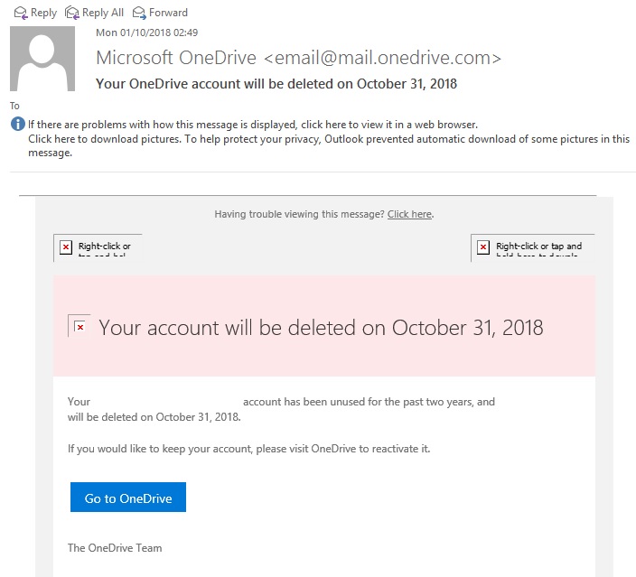 OneDrive delete unused accounts...? |﻿ Cloud Services