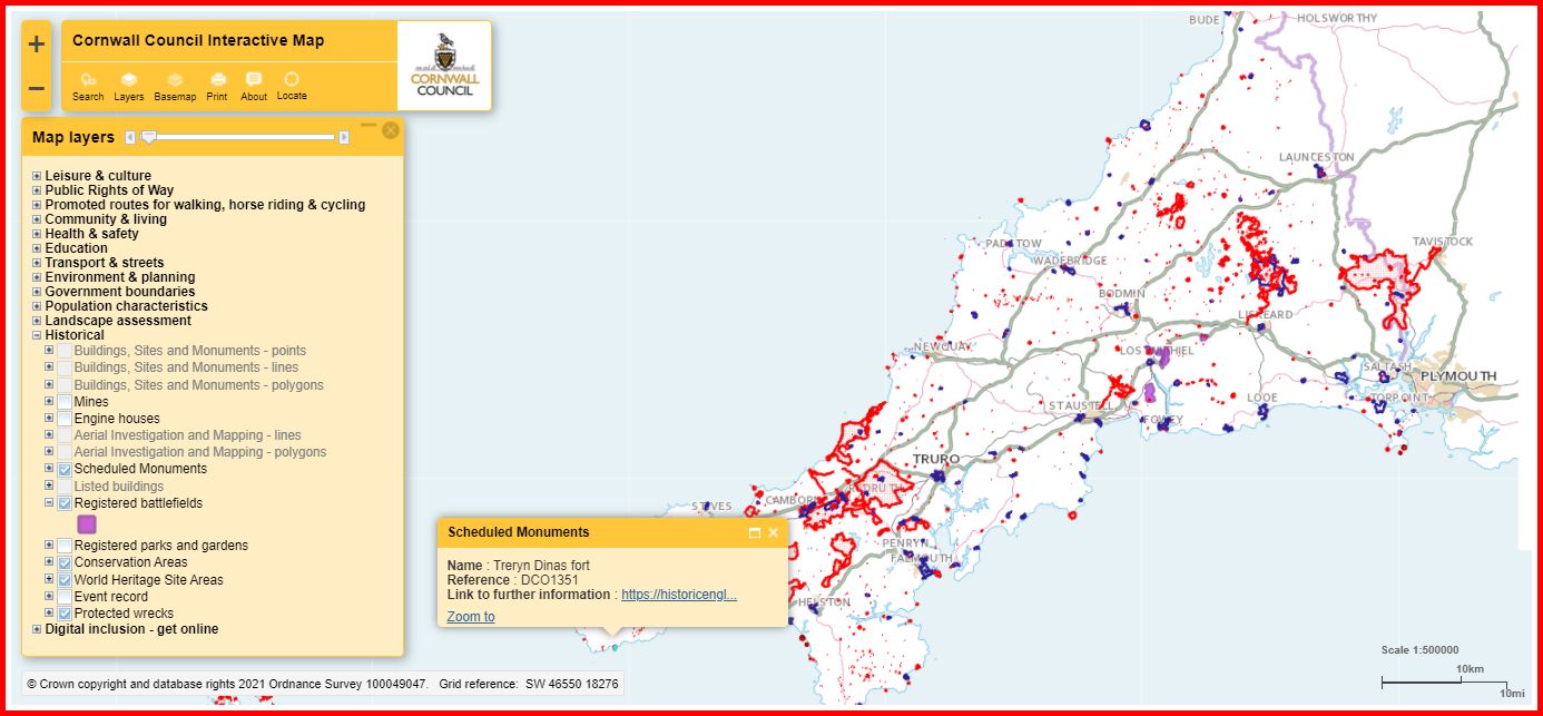 Cornwall Council Interactive Map |﻿ Links