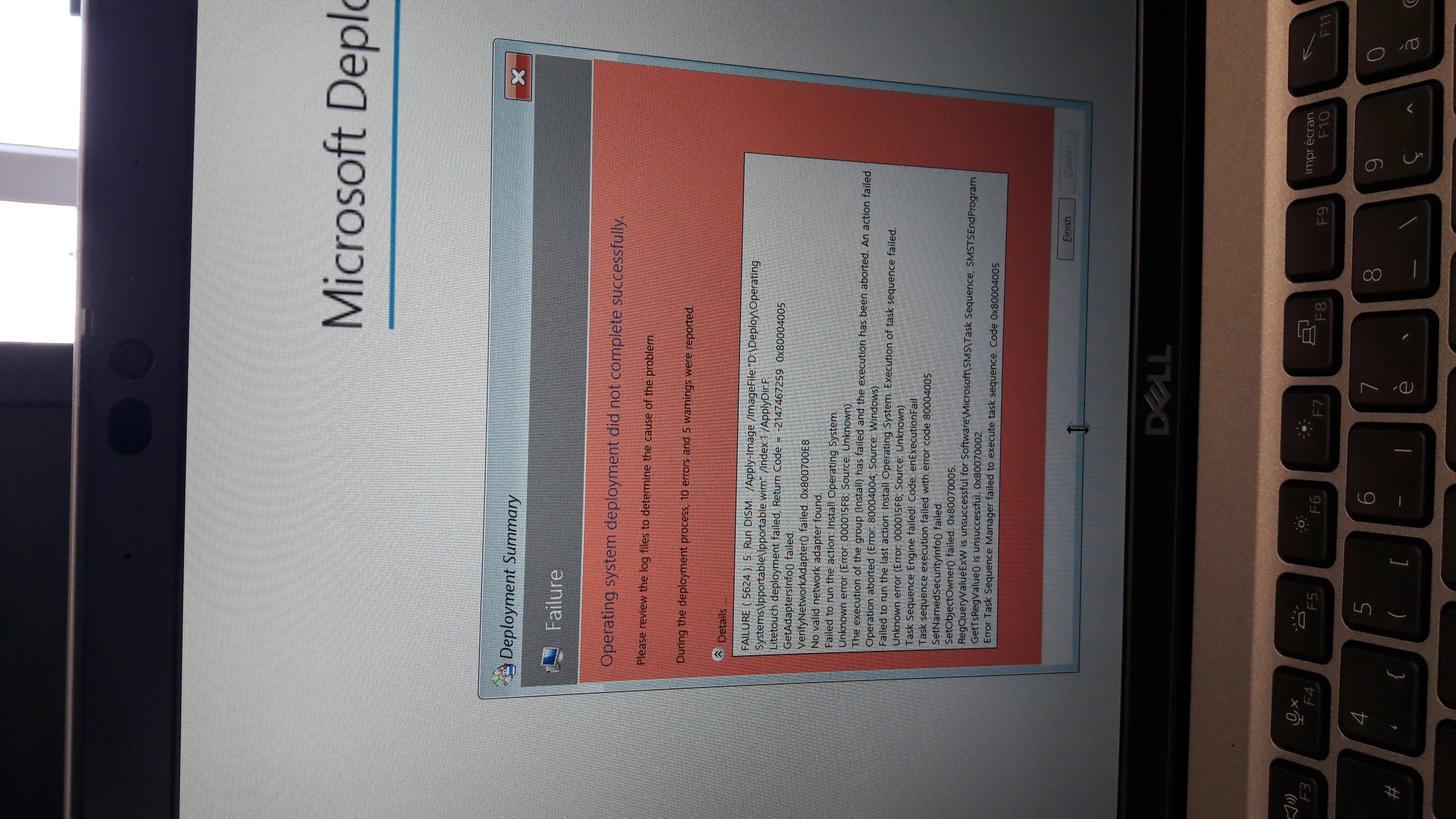 MDT Deployment Failure (5624): 5 run DISM | O/S Deployment MDT Deployment Failure (5624): 5 run DISM | O/S Deployment