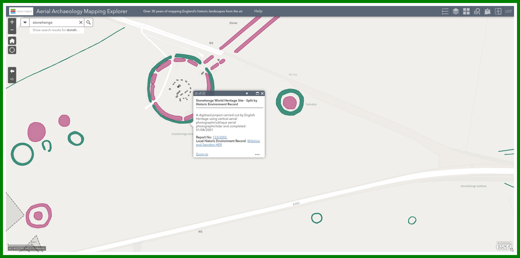 Aerial Archaeology Mapping Explorer |﻿ Links