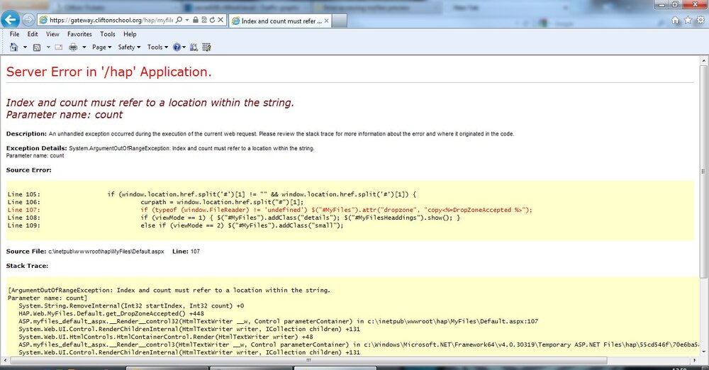 Error accessing myfiles preview |﻿ Home Access Plus+