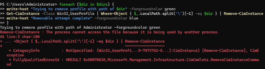 PowerShell Script for deleting user profiles |﻿ Scripts