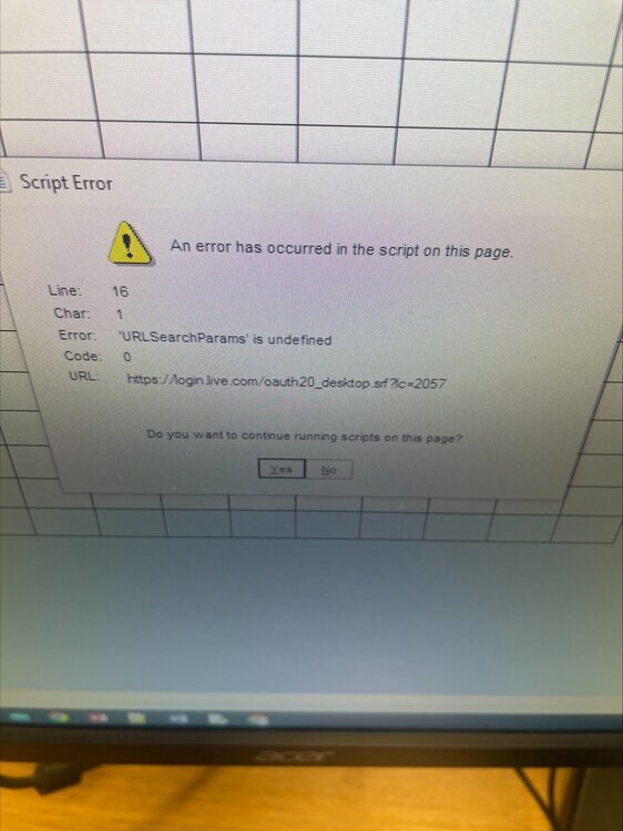 Weird script error message |﻿ Windows 10